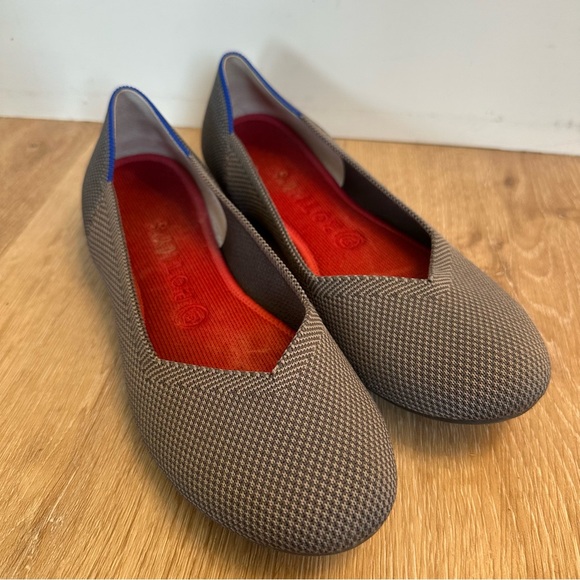 Rothy's | Shoes | Rothys The Flat Round Toe Charcoal Gray Knit Shoes ...